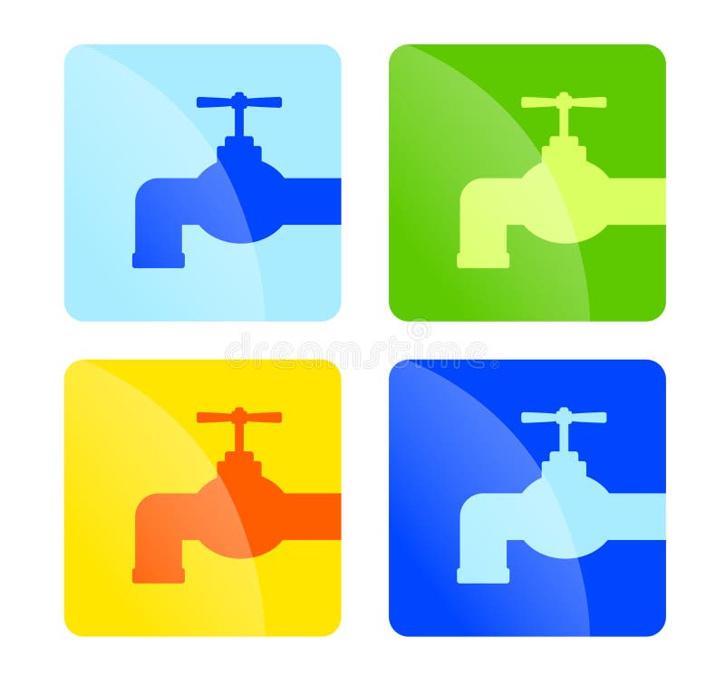 Tap icons stock vector. Illustration of home, group, green - 25865245