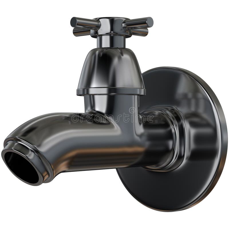 Tap stock illustration. Illustration of chrome, indoor - 68682566