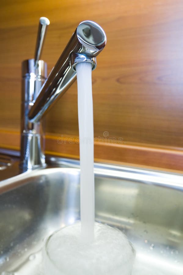 Tap In Kitchen Stock Image Image Of Classy Drain Faucet 1072471