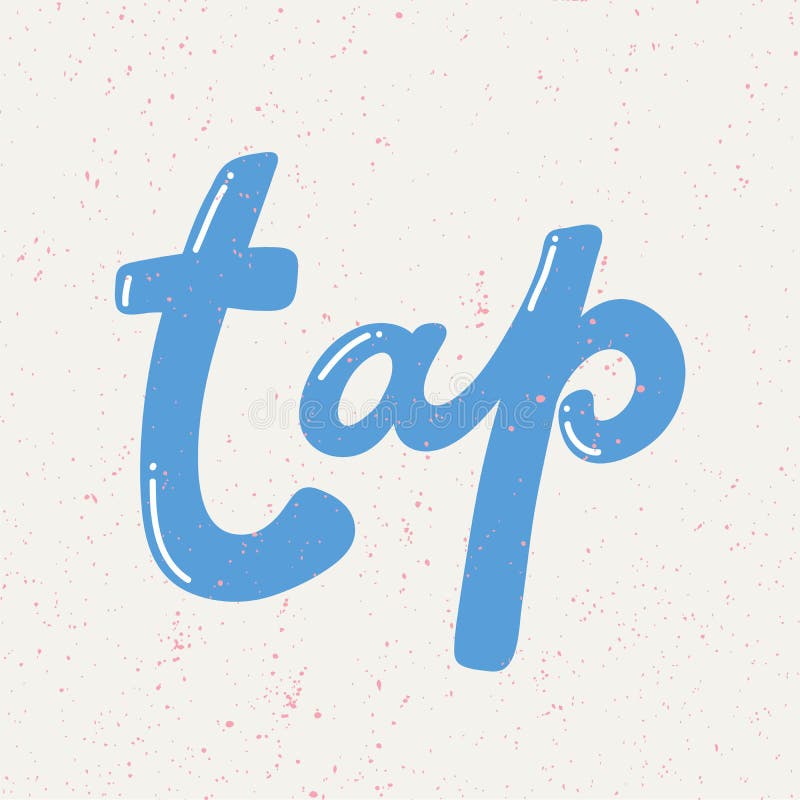 Double Tap. Sticker for Social Media Content. Vector Hand Drawn ...