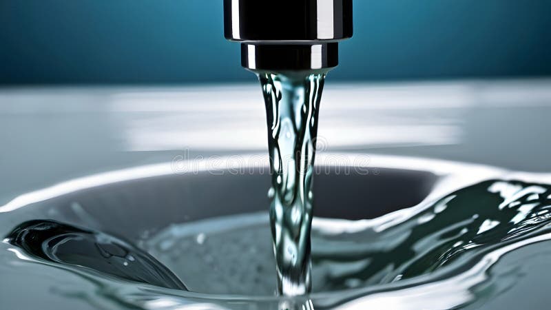 Tap with the running water stock illustration. Illustration of domestic ...