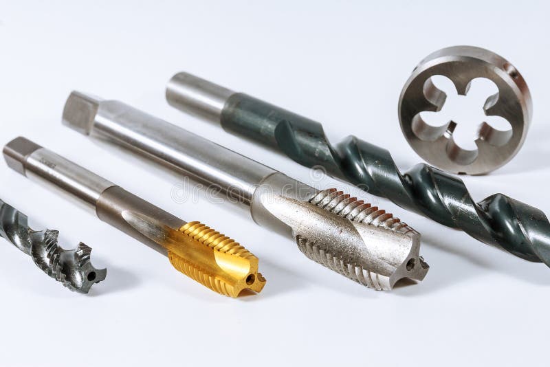 Tap for Threading in Metal on White Background. Tool for Metal ...