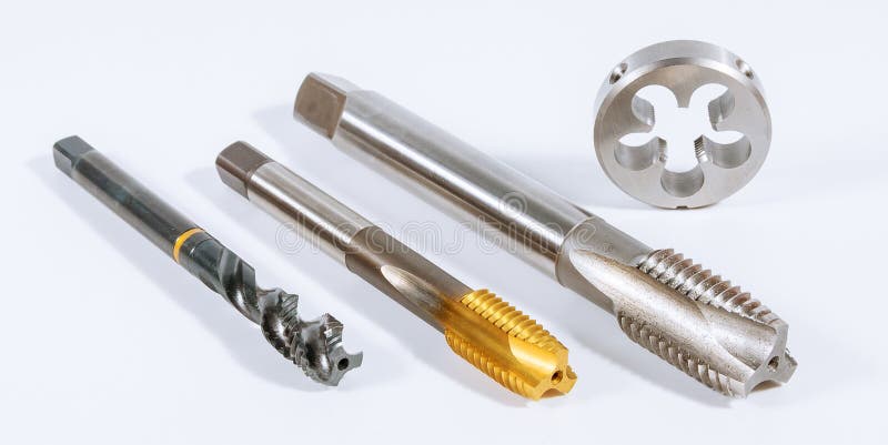 Tap for Threading in Metal on White Background. Tool for Metal ...