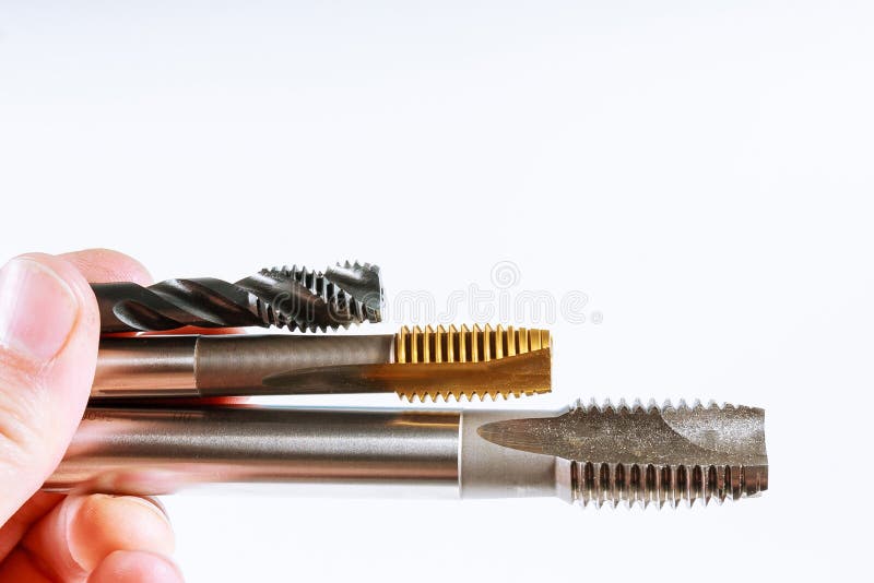 Tap for Threading in Metal on White Background. Tool for Metal ...