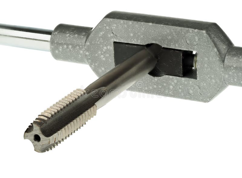 Tap Used for Cutting or Forming Threads, with Its Holding Tool Stock ...