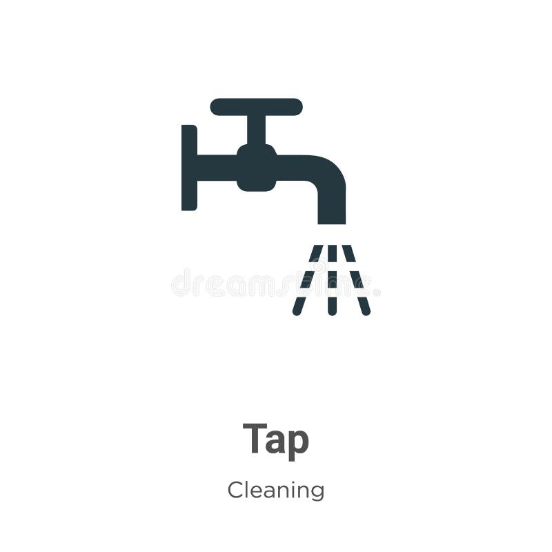 Tap Vector Icon on White Background. Flat Vector Tap Icon Symbol Sign ...