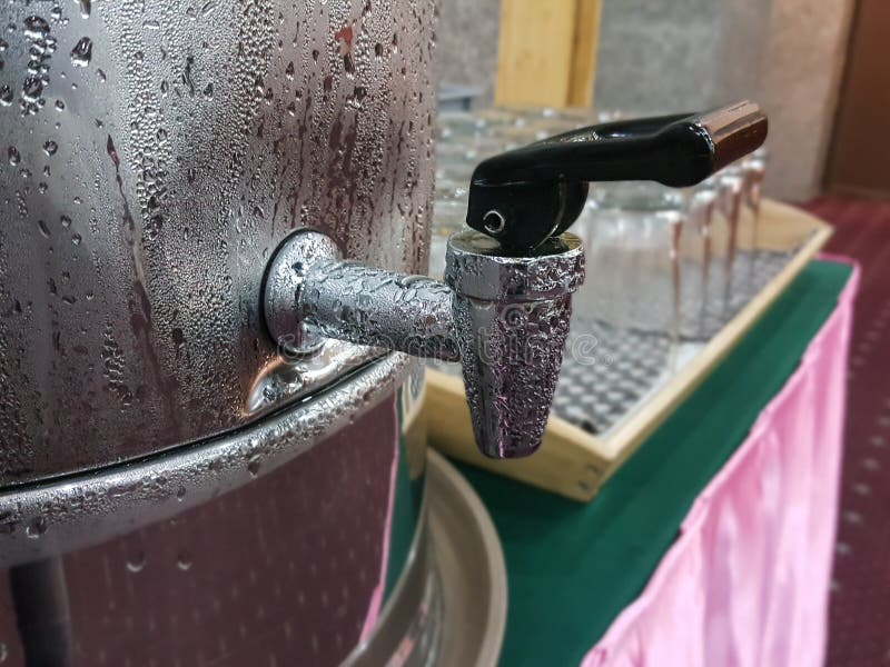 Tap Water from a Bucket of Cold Water Stock Photo - Image of healthy ...