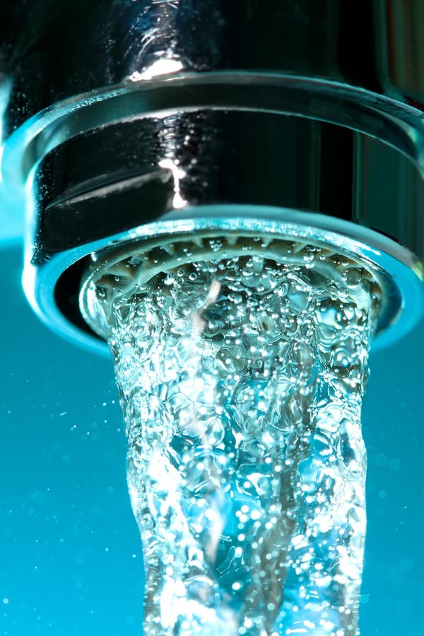 Tap water close-up stock image. Image of drink, chrome - 27084917