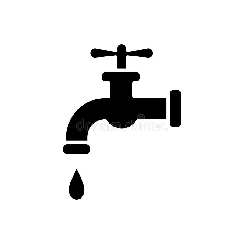 Tap Water Icon Vector Design Template Stock Vector - Illustration of ...