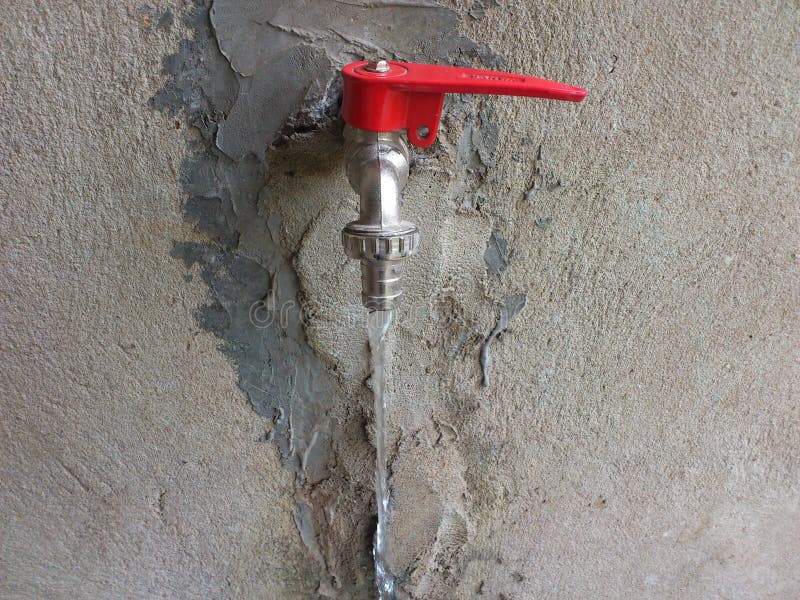 TAP WATER stock image. Image of continuously, transparent - 64079557