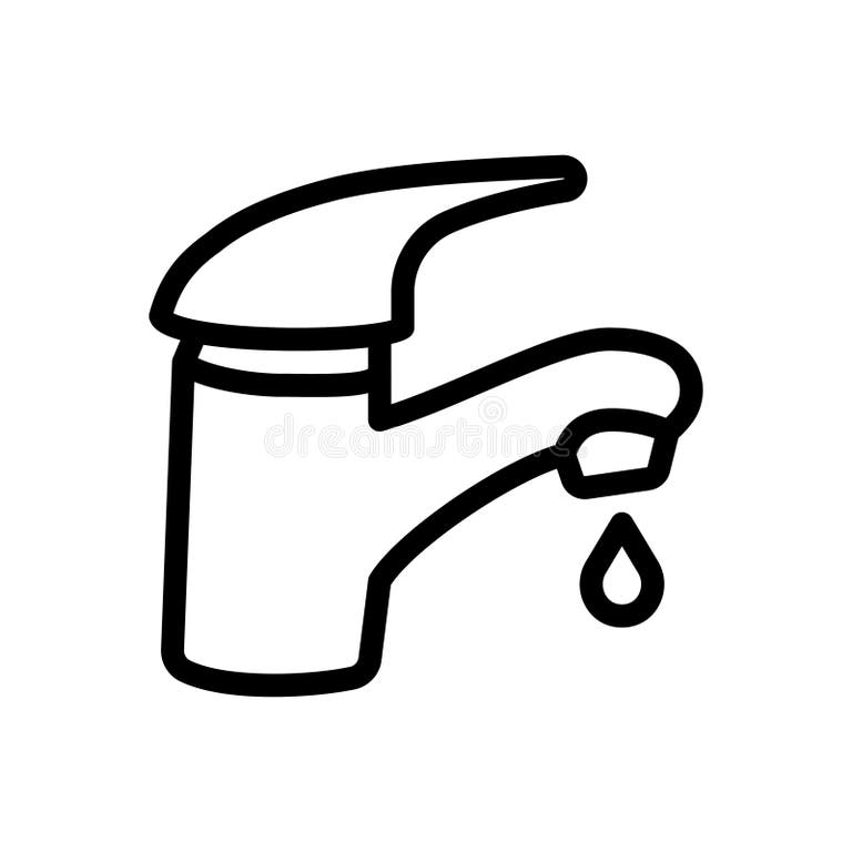Tap water stock vector. Illustration of ooze, symbol - 211315279
