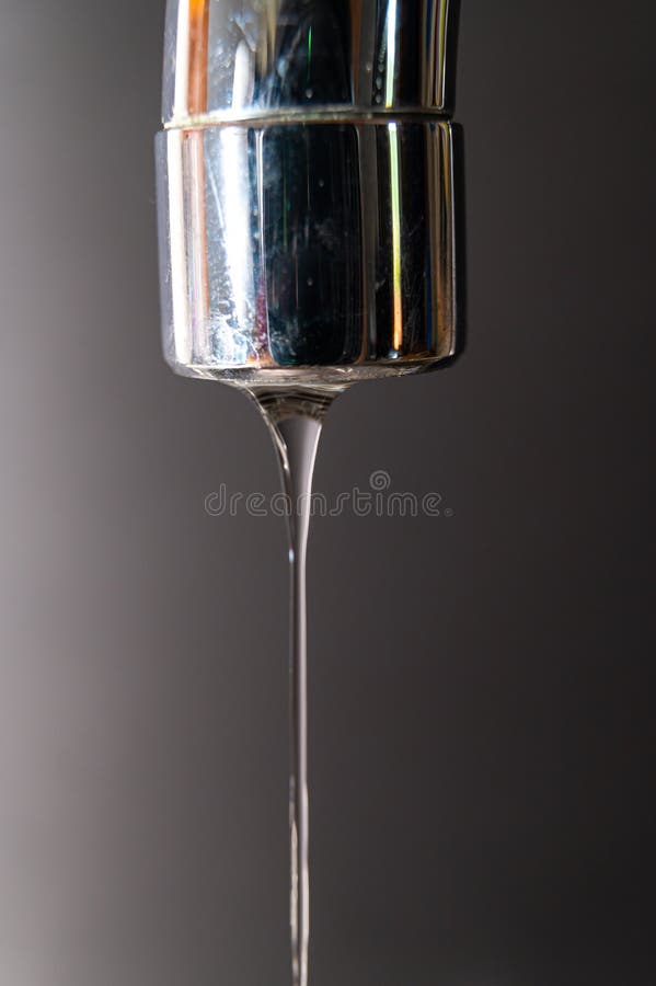 Tap from Which Water Flows. Stock Image - Image of aqueduct, rain ...
