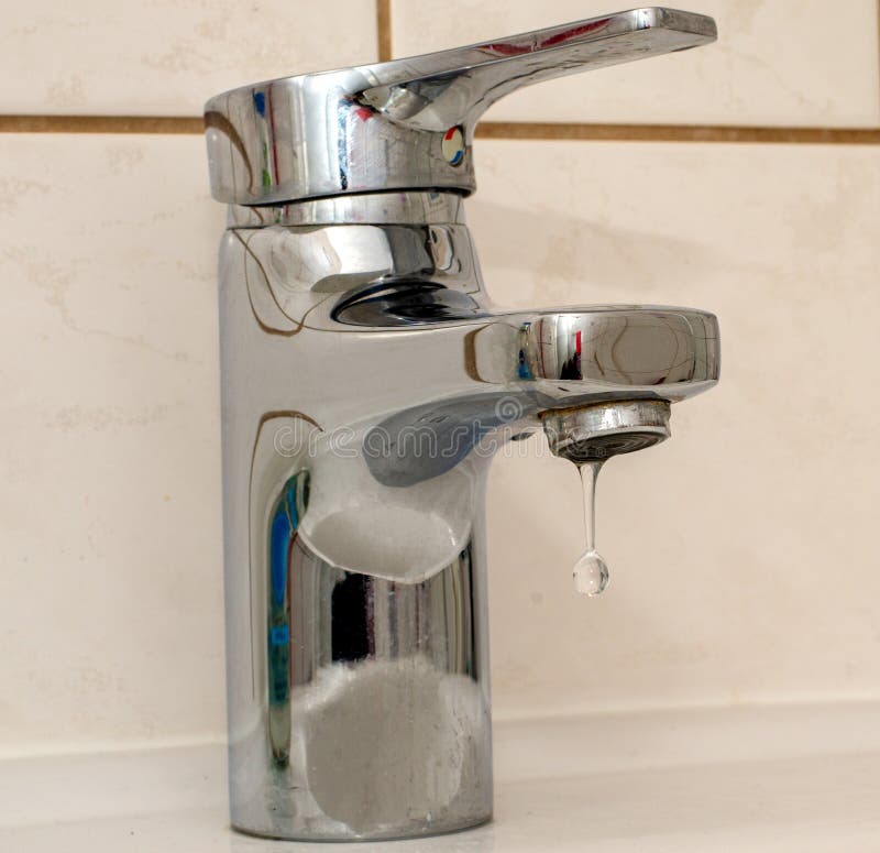 A Tap from Which Water Drips. Water Faucet Stock Photo - Image of flow ...