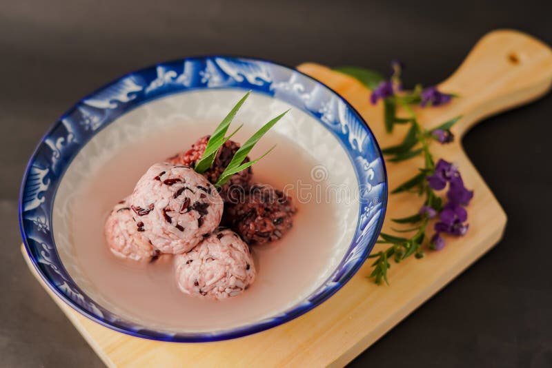 Tapai from Black Glutinous Rice Stock Photo - Image of drink, black ...