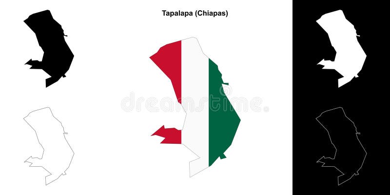 Tapalapa Outline Map Stock Illustrations – 1 Tapalapa Outline Map Stock ...