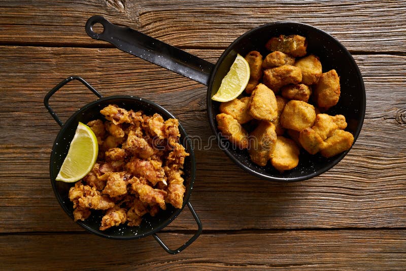 Tapas Adobo Fried Fish Andalusian Tapa Spain Stock Image - Image of ...