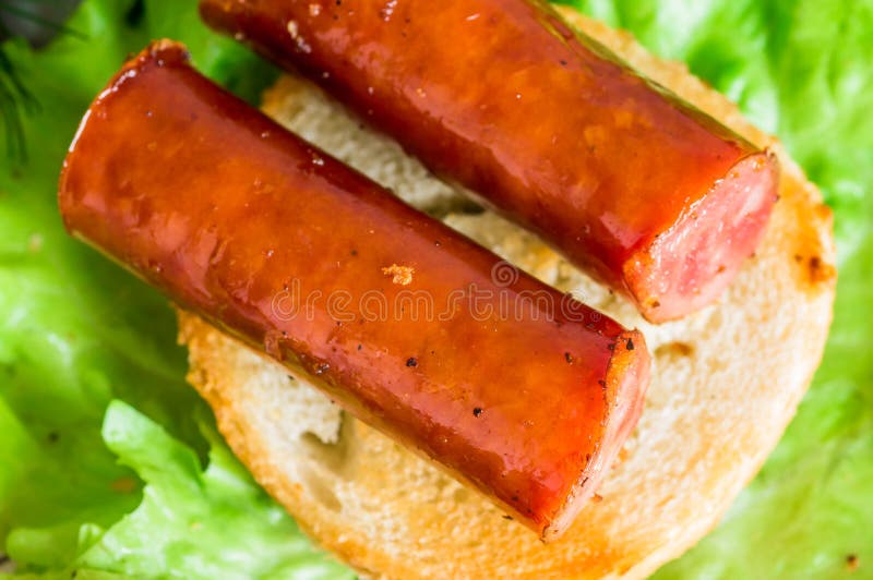 Tapas Appetizer with Smoked Sausage Stock Image - Image of food, smoked ...