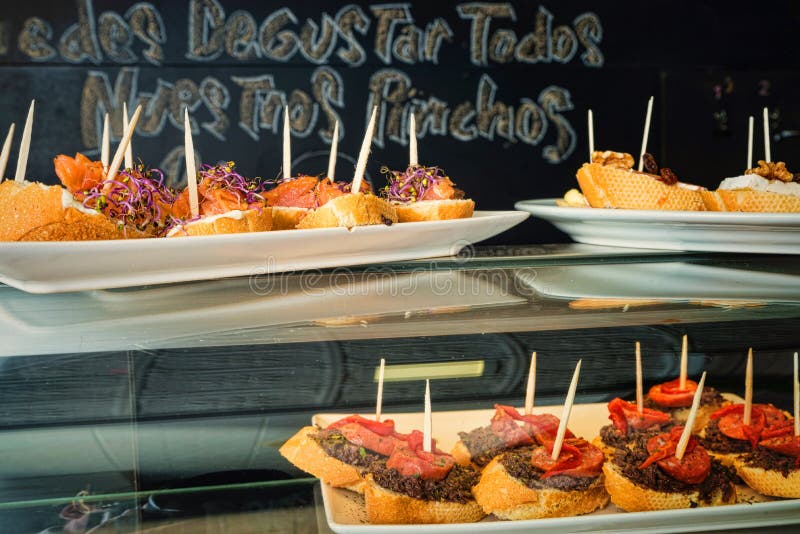 Tapa assortment stock photo. Image of shrimps, salad - 16288084