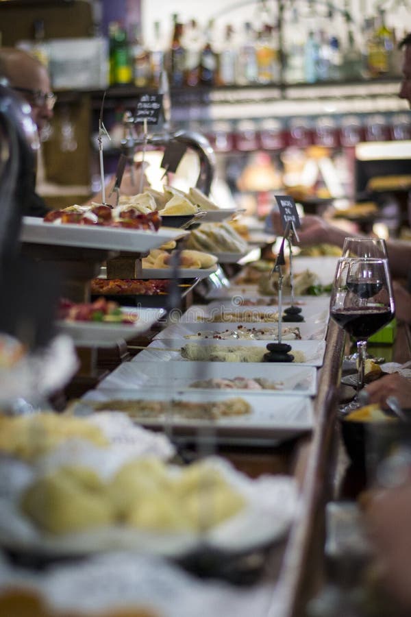 Tapas on the Counter of a Spanish Bar Editorial Photo - Image of ...