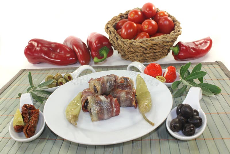 Tapas stock photo. Image of pork, snacks, appetizer, breakfast - 43596474