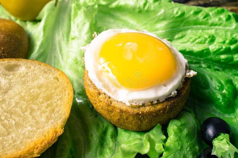 Tapas with egg stock image. Image of snack, yolk, breakfast - 51654175