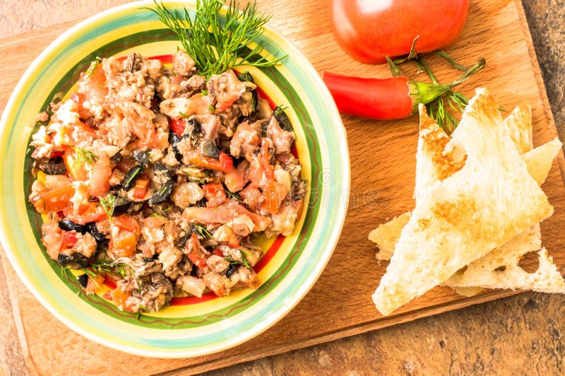 Tapas of Fish and Vegetables Stock Image - Image of mediterranean ...