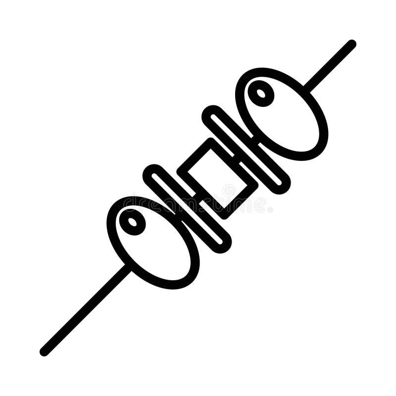 Tapas Icon Linear Logo Mark in Black and White Stock Vector ...