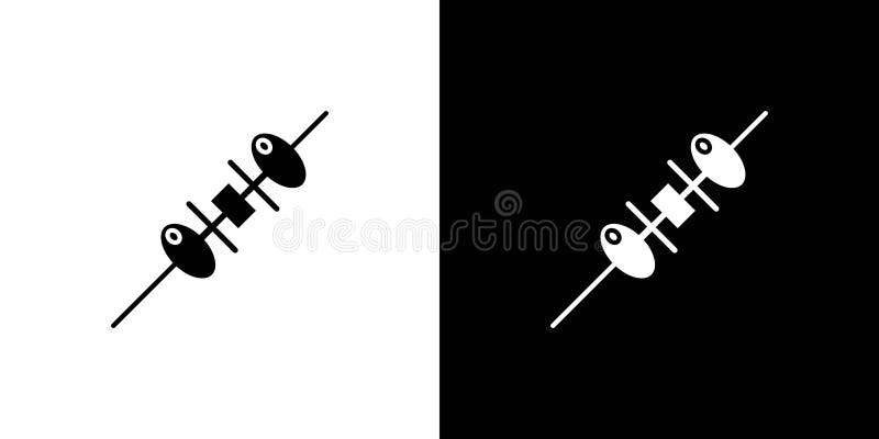 Tapas Icon Outline Sign Symbol Set Stock Illustration - Illustration of ...