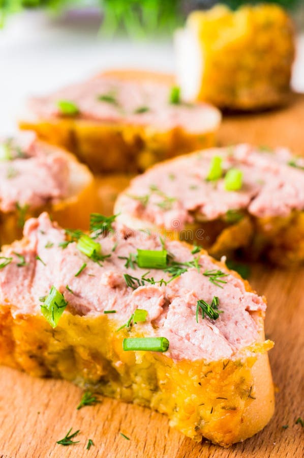 Tapas with Pate, Meat Spreads Stock Image - Image of board, snack: 49683093