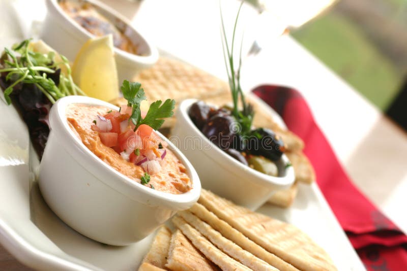 Tapas Platter stock photo. Image of dinner, european, hummus - 159054