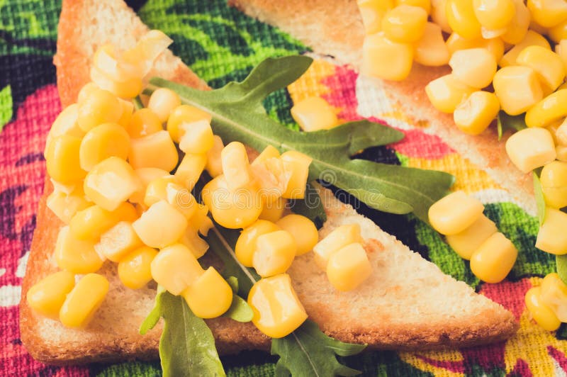 Tapas with sweet corn stock image. Image of yellow, fried - 51730857