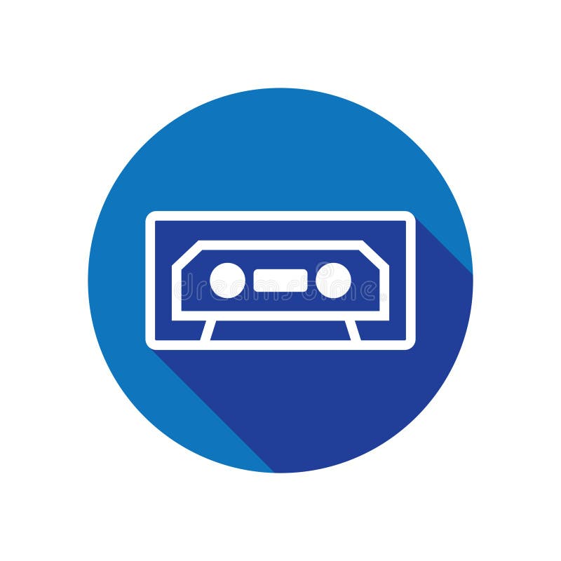 Tape cassette icon vector stock vector. Illustration of design - 300736558