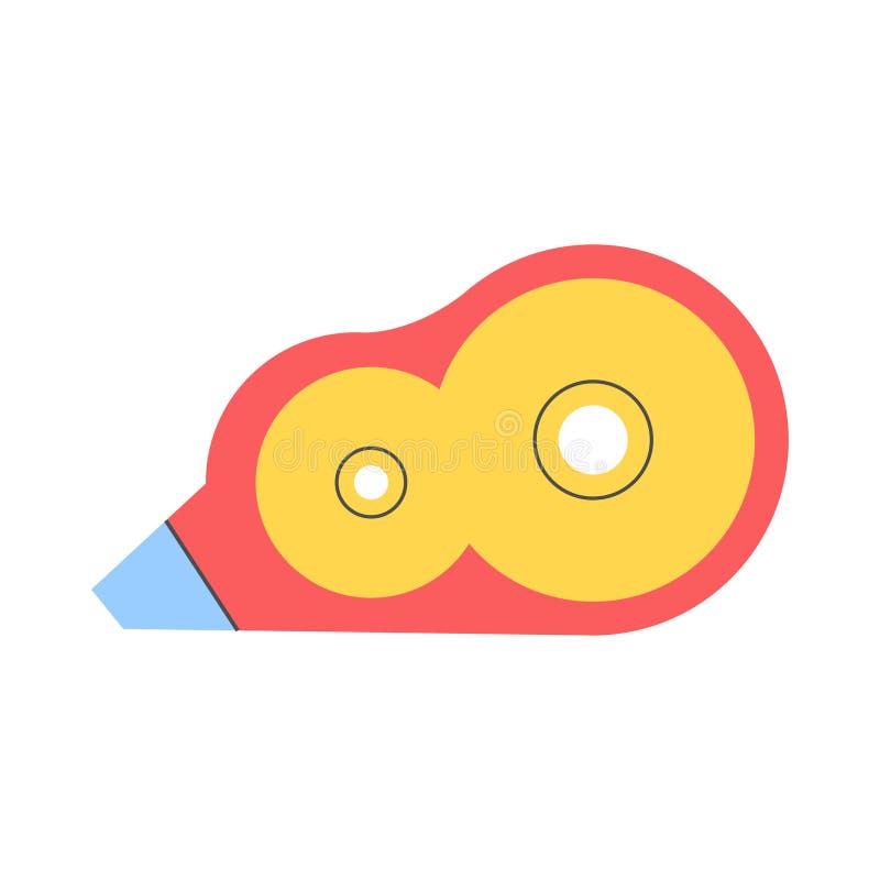 Tape Correction. School Supplies. Office Equipment. Vector Illustration ...