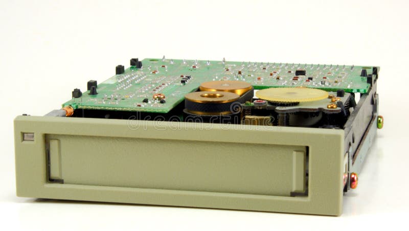 Tape drive (front view) stock image. Image of recorder - 20693323