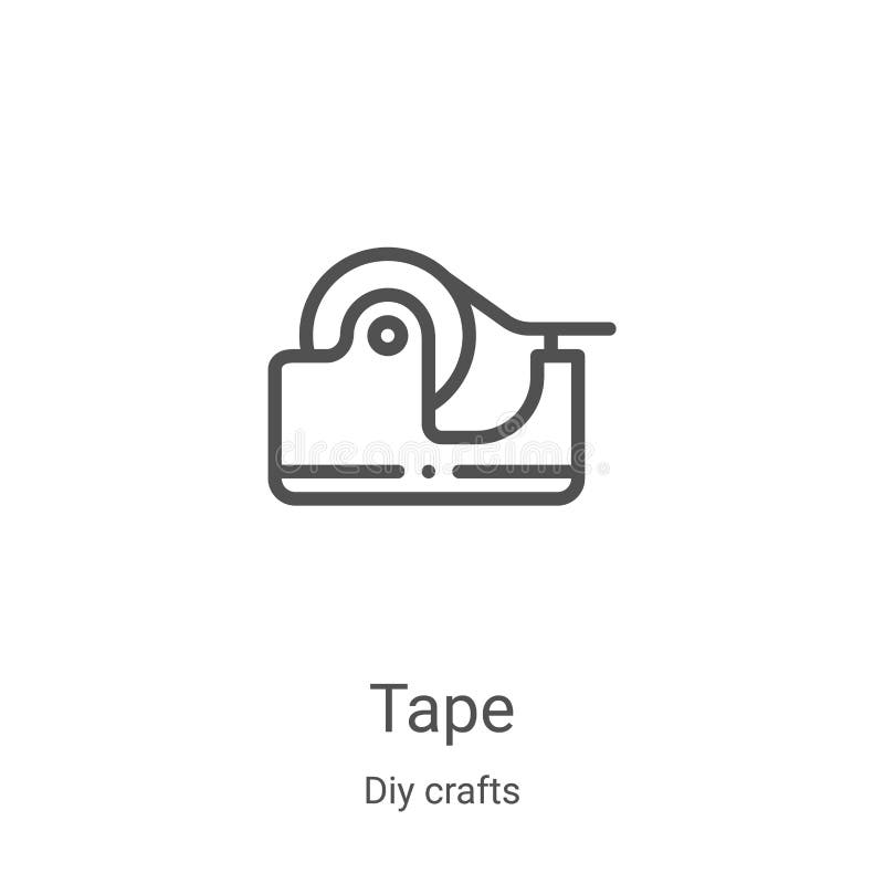 Tape Gun Icon Vector from Logistic Collection. Thin Line Tape Gun ...