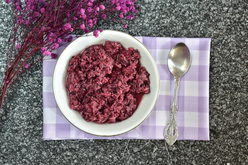 Tape Ketan, Made from Red Sticky Rice that is Given Yeast and Fermented ...