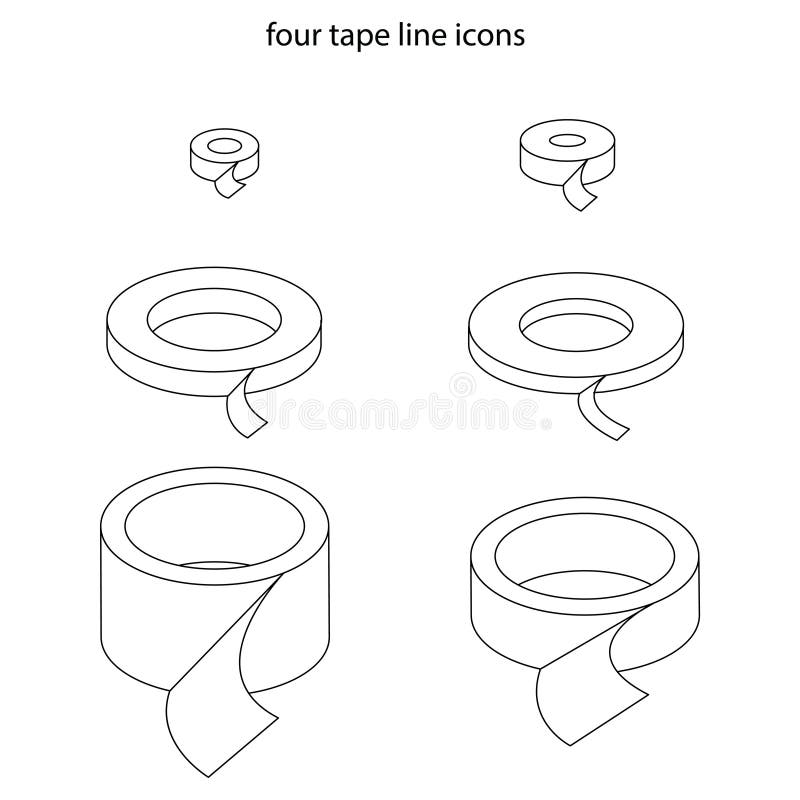 Tape Outline Stock Illustrations – 31,097 Tape Outline Stock ...