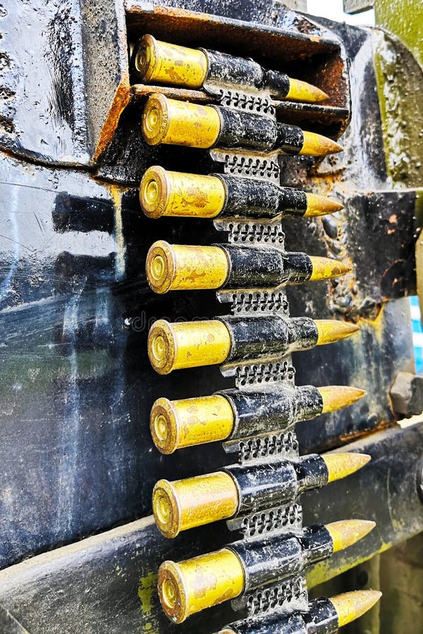 The Tape with the Machine Gun MG Ammo Layouts. Bullets, Ammo. Stock ...