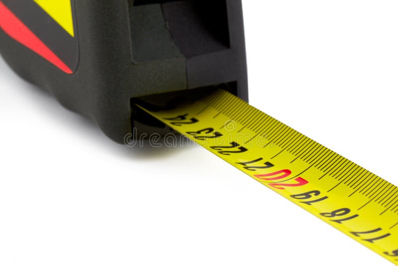 Measuring Tape Sticking Out Stock Photo - Image of handyman, architect ...