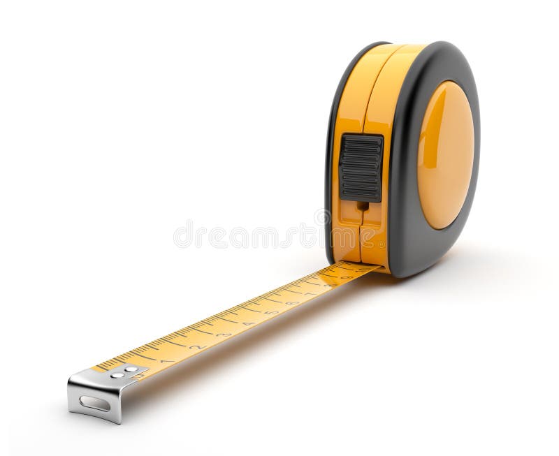 Tape Measure Ruler. 3D Icon Stock Illustration - Illustration of ...