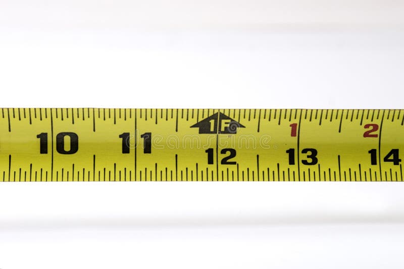 One Foot Tape Measure stock image. Image of measurement - 64374387