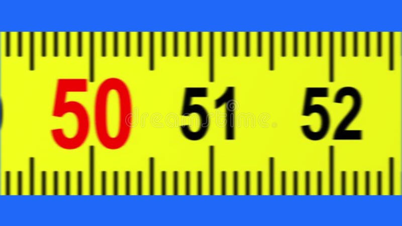 Tape Measure on a Blue Screen Stock Footage - Video of chroma, line ...