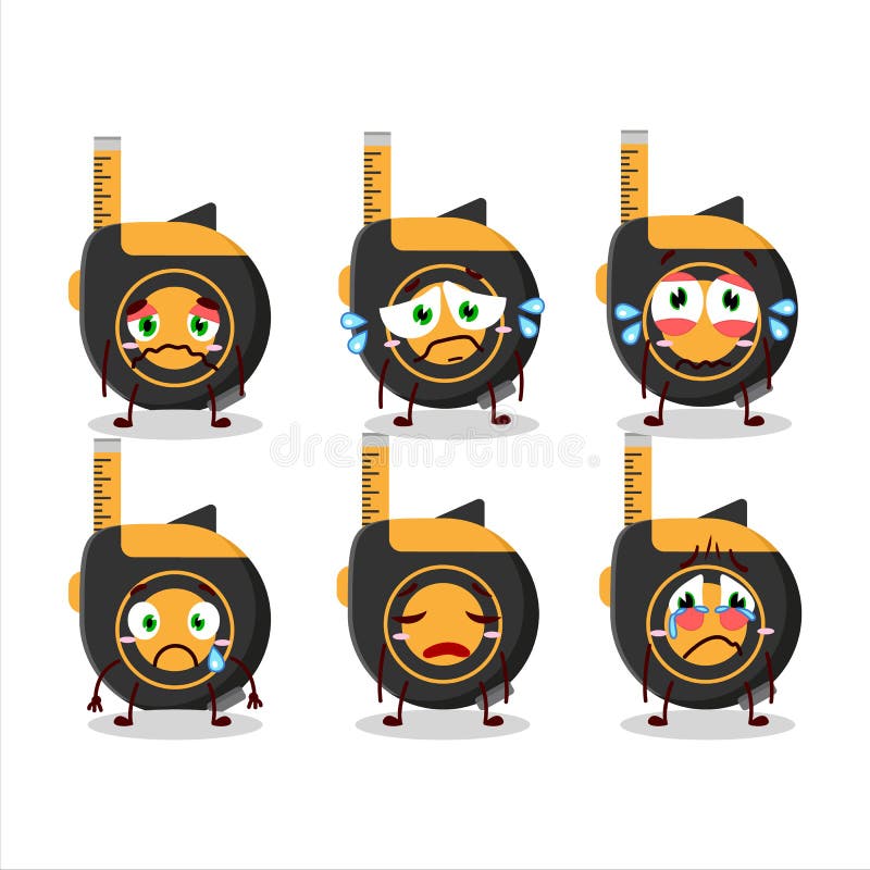 Crying Ruler Character Cartoon Design Stock Vector - Illustration of ...