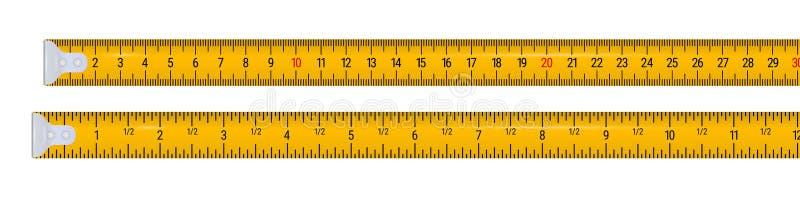 Inch Ruler Scale. 10 Inches Scale. Flat Vector Illustration Isolated on ...