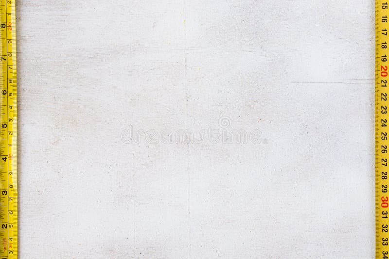 Tape Measure Centimeters and Millimeters on the Yellow Ruler Stock ...