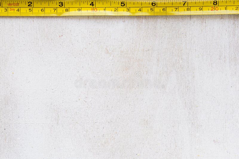 Tape Measure Centimeters and Millimeters on the Yellow Ruler Stock ...