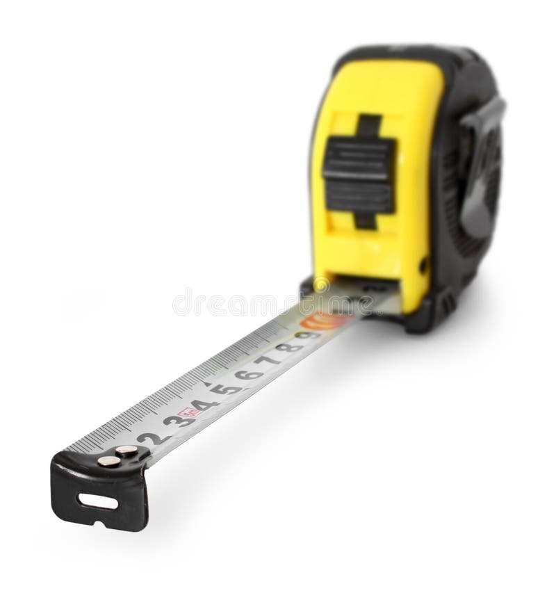 Tape measure front stock image. Image of instrument, construction ...