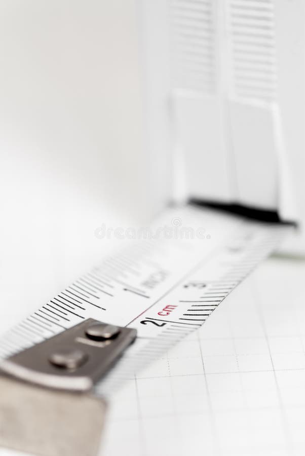 Tape Measure on Graph Paper. Stock Image - Image of scale, tape: 28808407