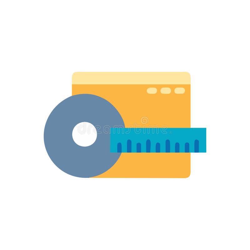 Tape Measure Icon for Accurate Measurements Stock Photo - Illustration ...
