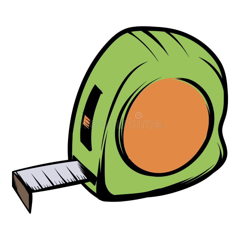 Vector Tape Measure Cartoon Isolated Stock Vector - Illustration of ...